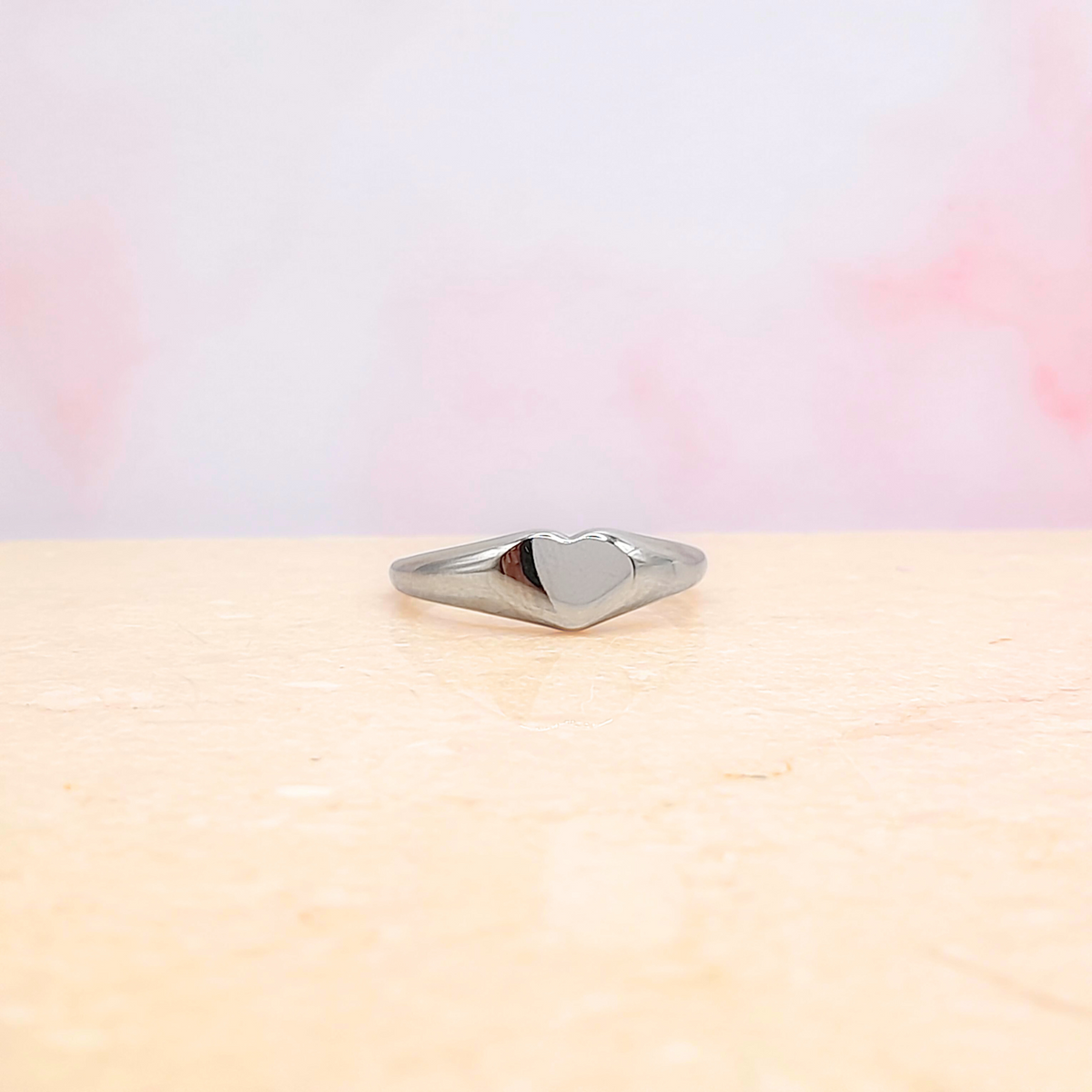 Love Heart Signet Ring | Gl'amour